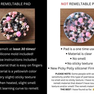 30X REUSABLE Picky Pad! Remeltable Picking Pads, XL Pick Pads, Fidget ...