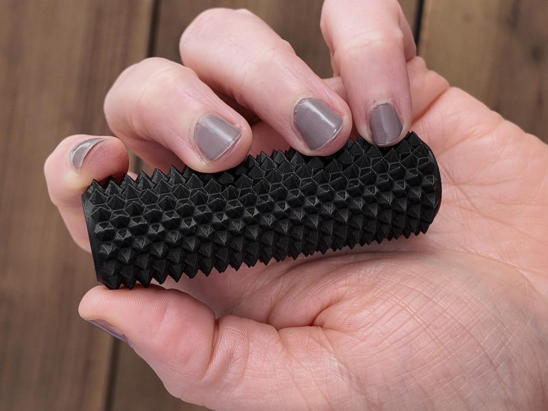 Classic Black Handheld Spiky Roller Fidget Toy With Hidden Storage - Etsy