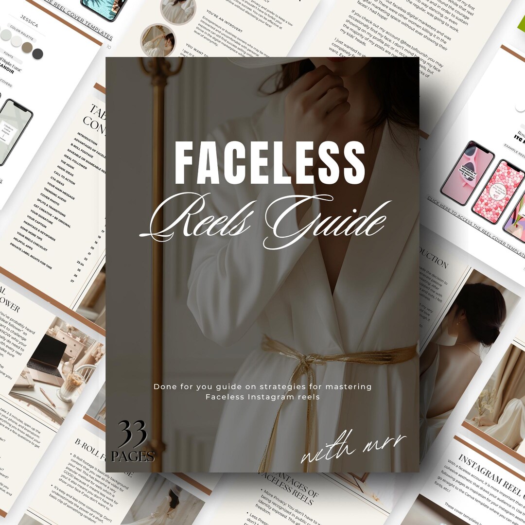 Faceless Reels Guide Digital Wealth MRR PLR Ebooks Digital Marketing ...
