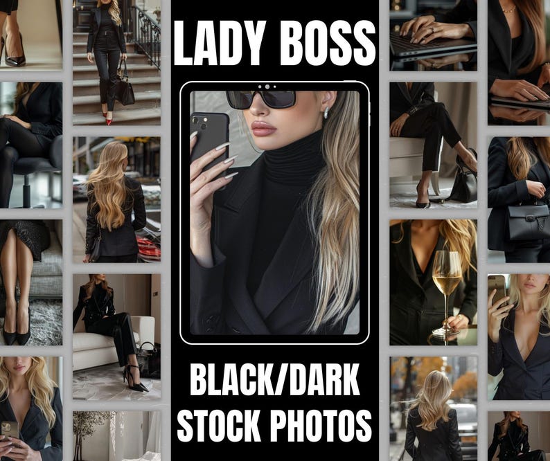 Lady Boss Stock Photos Luxury Business Woman Black Aesthetic Faceless ...