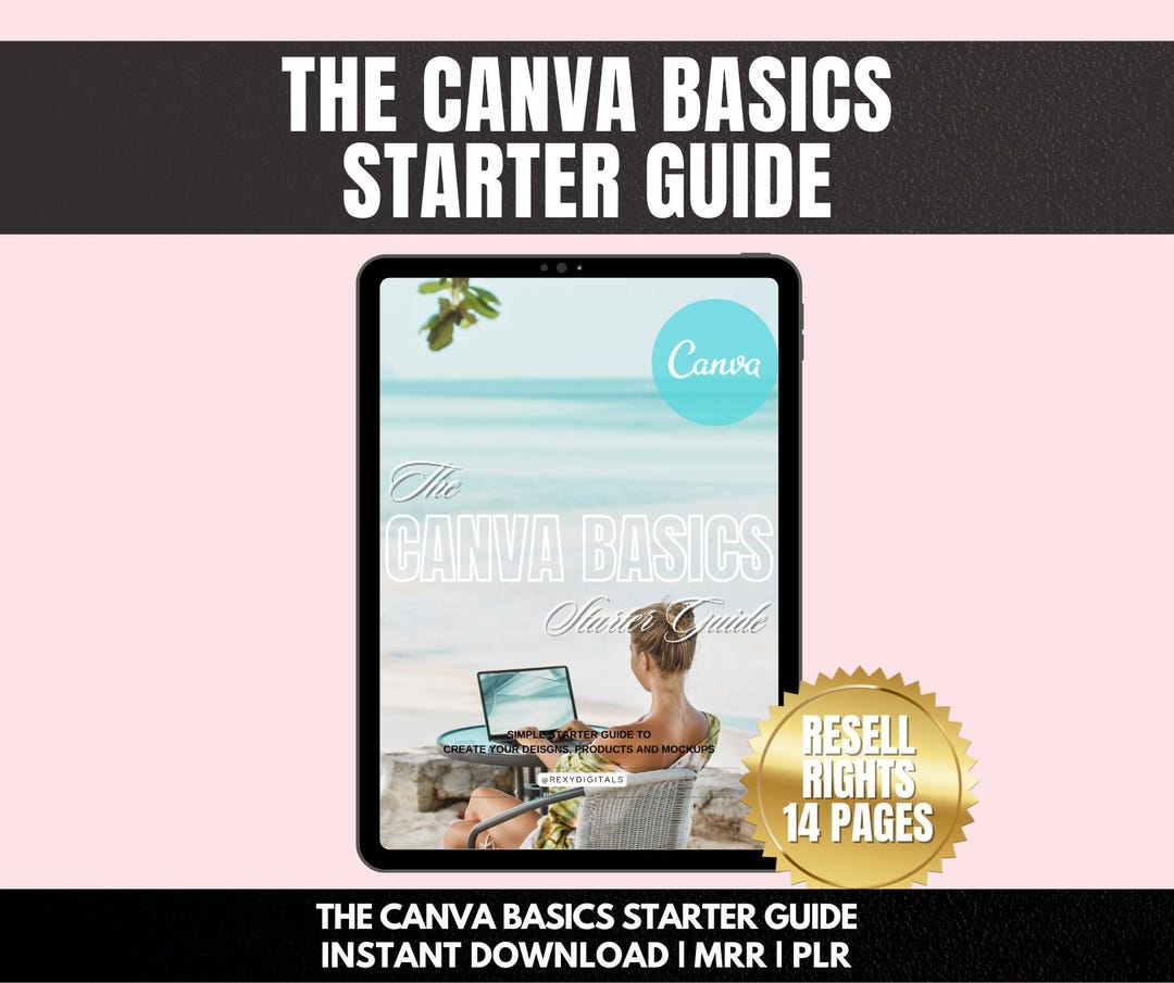 MRR PLR Ebooks the Canva Basics Guide: Beginner-friendly Ebook to ...