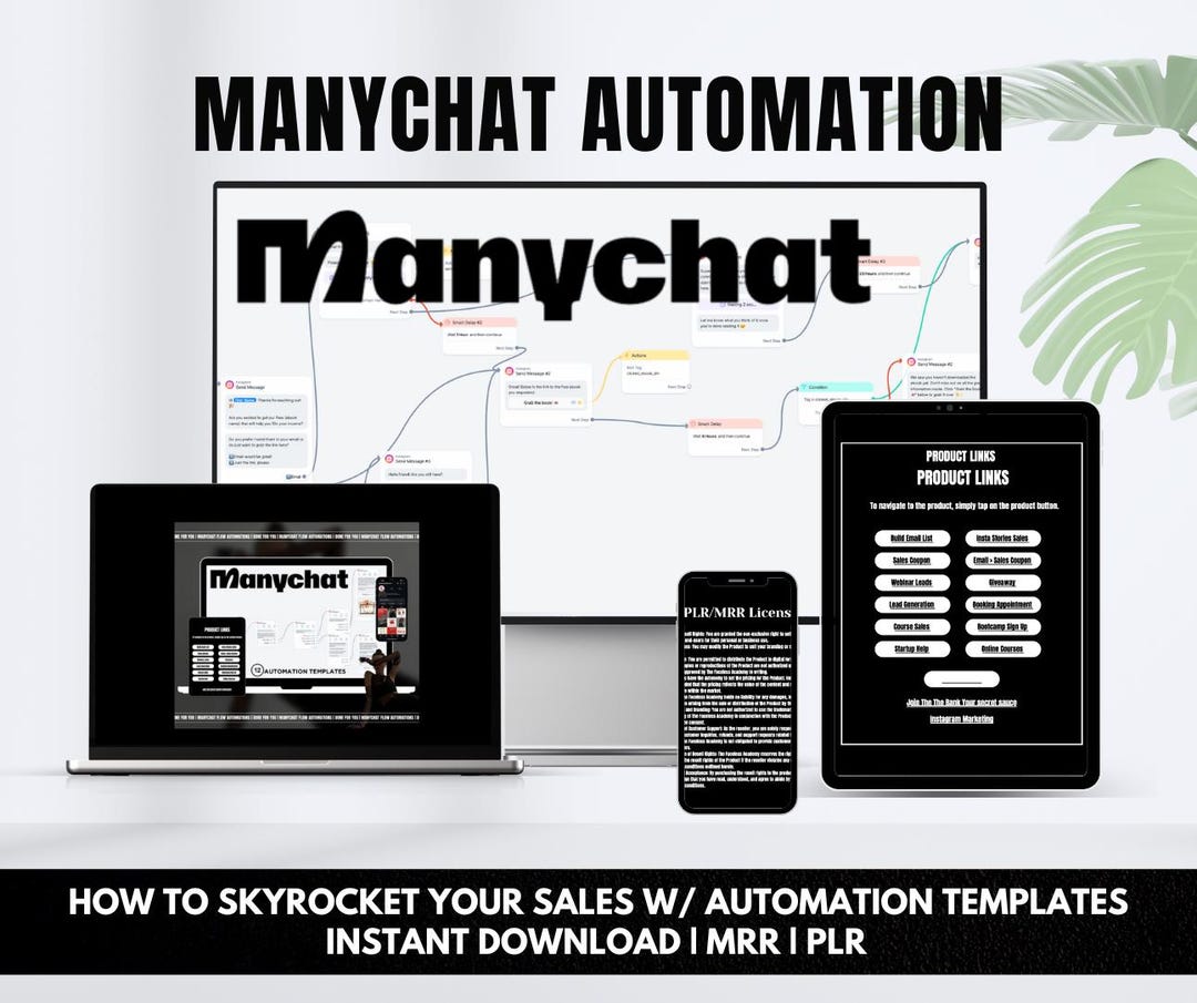 Manychat Automation Templates Done for You Digital Marketing Master ...