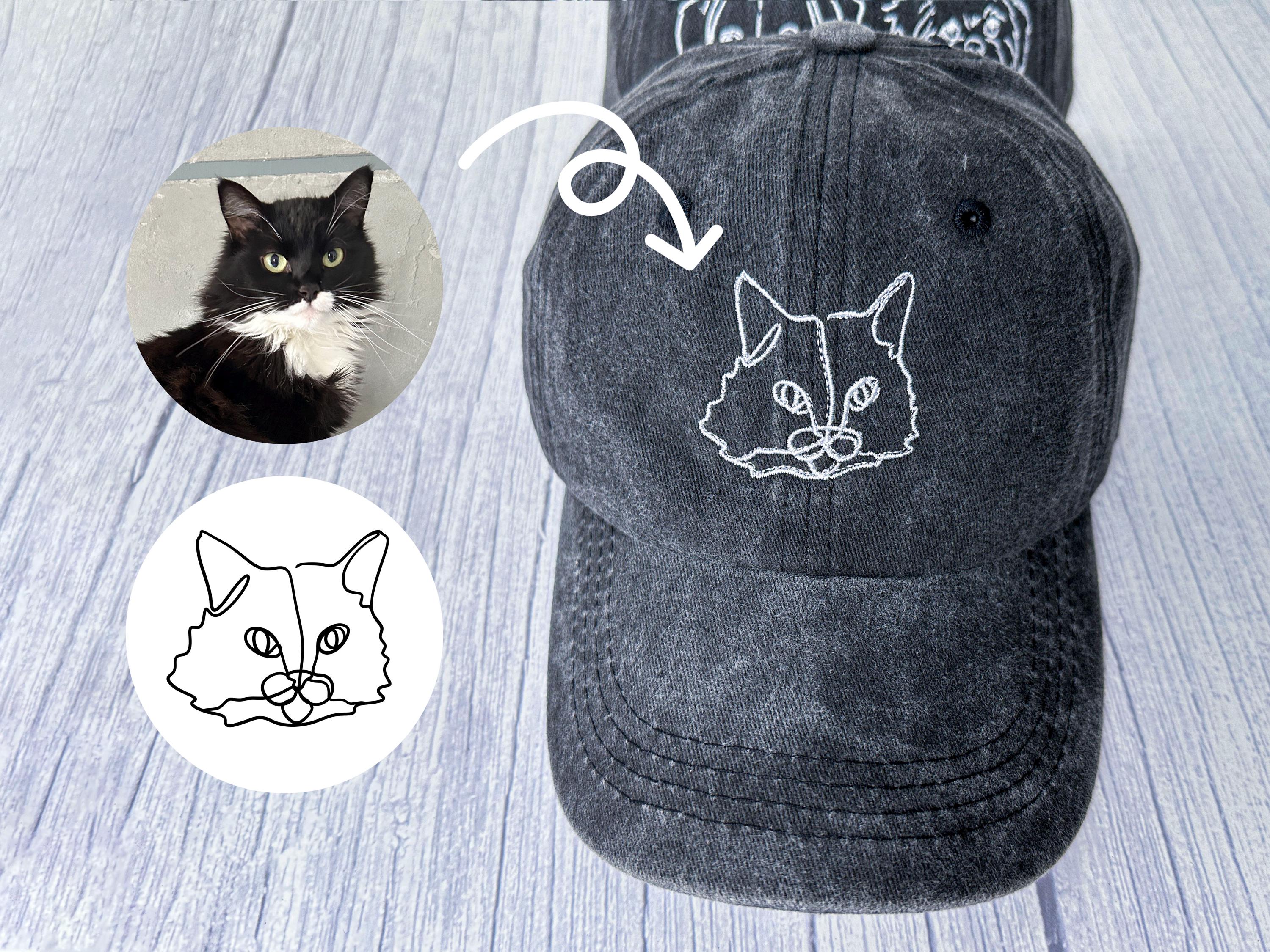 Custom EMBROIDERED Pet Hat Using Pet Photo Personalized Dog Hat Custom ...