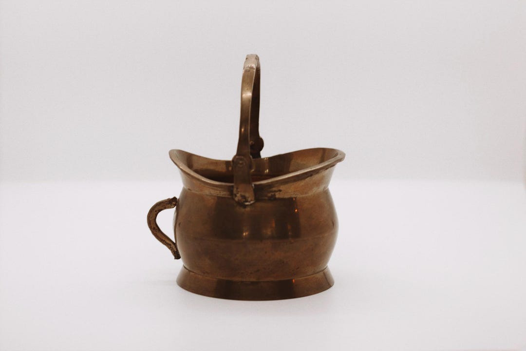 Vintage Brass Coal Scuttle Vessel Hand-poured Candle - Etsy