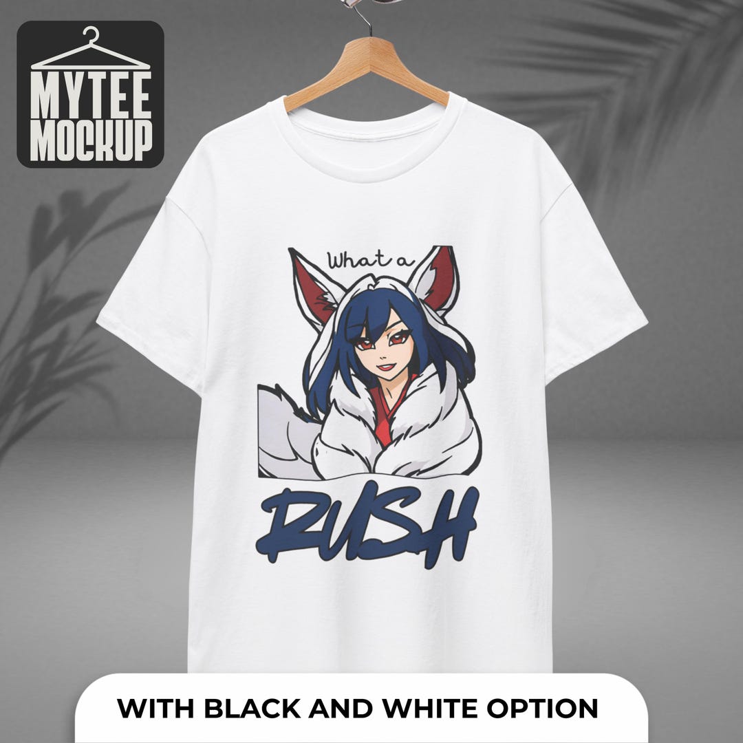 League of Legends Ahri T-shirt - What a Rush Graphic Tee - Gaming Shirt ...