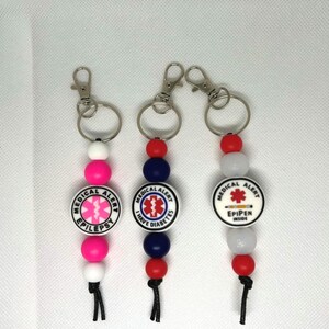 Medical Alert Keychain - Etsy
