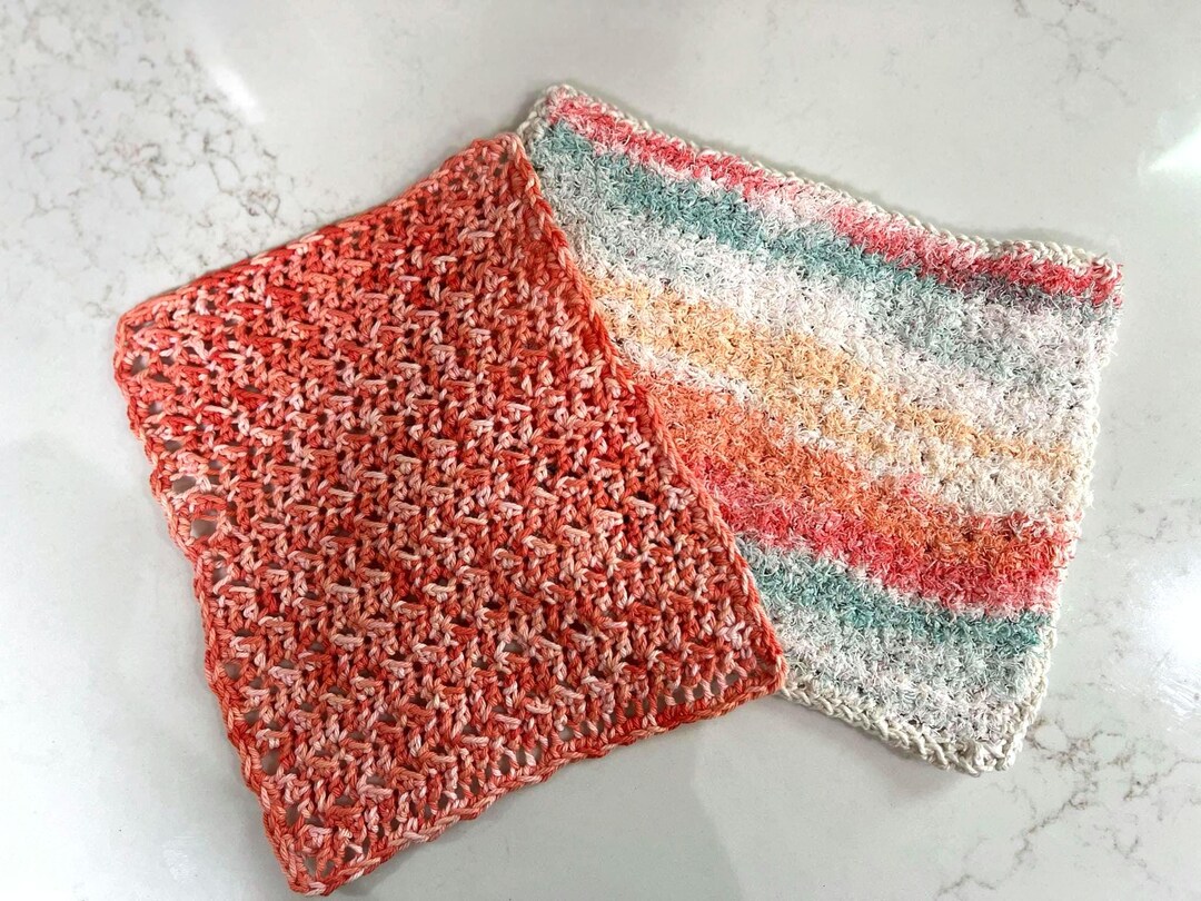 Sunset Dishcloths (set of 2) - Etsy