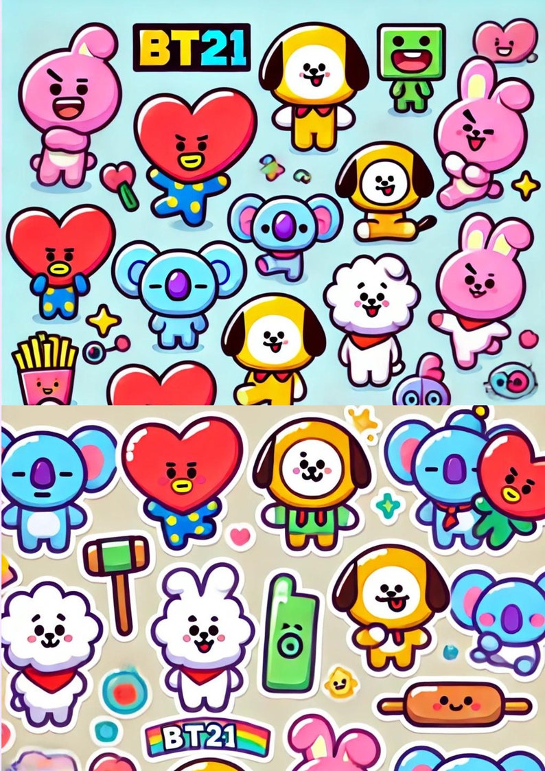 BTS K-pop BT21 Printable for ARMY - Etsy