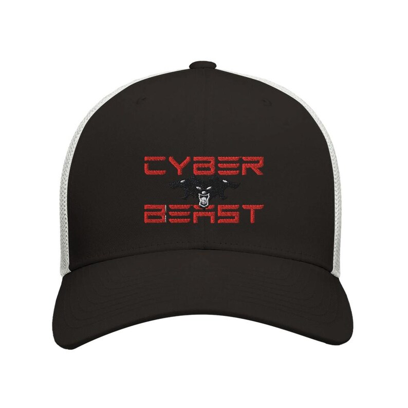 CYBERBEAST CYBERTRUCK TESLA Hat Retro Trucker Cap Flexfit 6606 Model S ...
