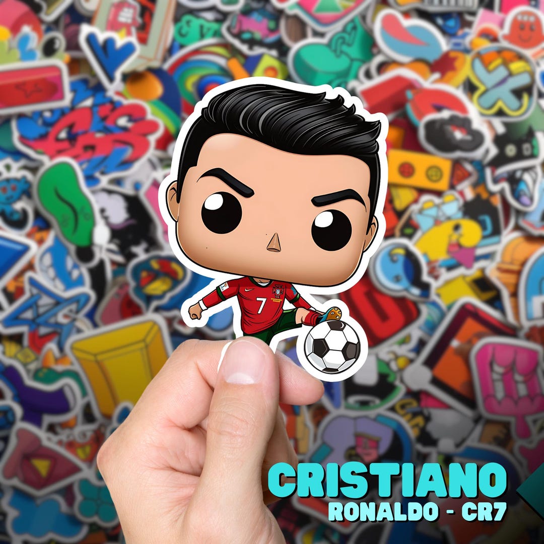 Cristiano Ronaldo CR7 Funko Pop Vinyl Decal Sticker - Etsy UK