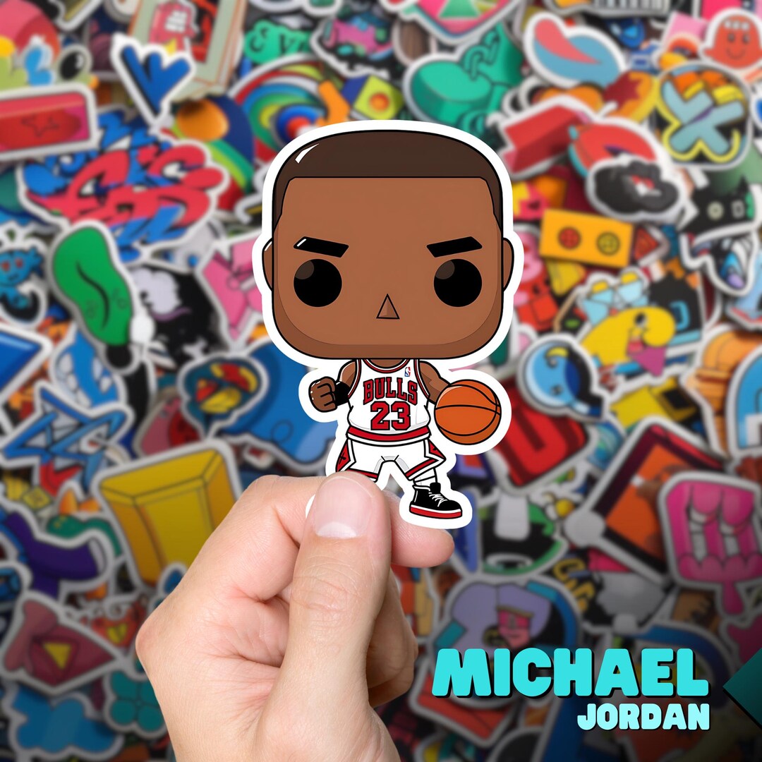 Jordan Funko Pop Decal, Funko Pop Chibi, Decal Chibi, Decal Sticker for ...