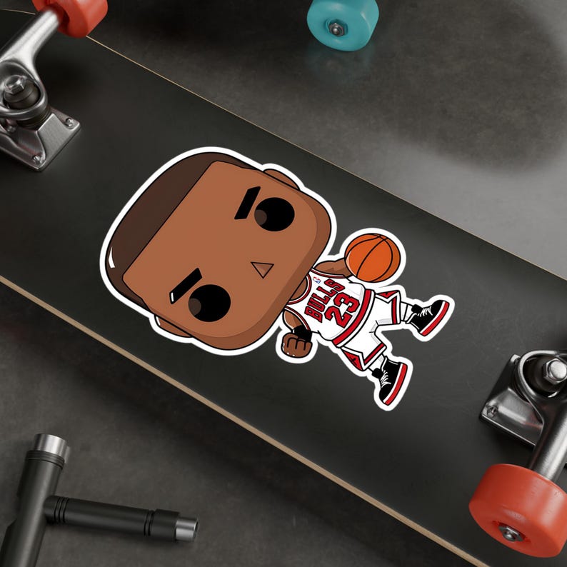 Michael Jordan Funko Pop Chibi Decal: Laptop Car Sticker - Etsy