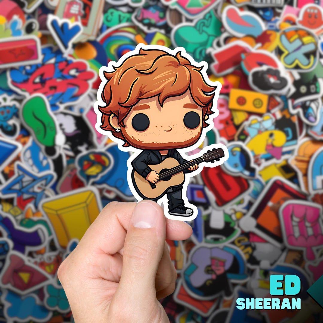 Ed Sheeran Funko Pop Chibi Sticker: Water-resistant Vinyl Decal - Etsy