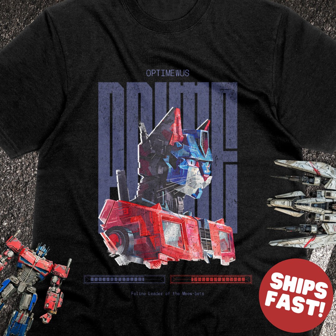 Optimus Prime Cat T-shirt: Transformers Geek Gift - Etsy