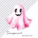 Pink Halloween Watercolor Clipart | 45 PNG Files | Cute Ghosts, Skulls ...