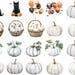 Spooky Halloween Ghost Watercolor Clipart Bundle | 56 PNG Files | Cute ...