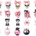 Pink Halloween Watercolor Clipart Bundle | 93 PNG Files | Cats ...
