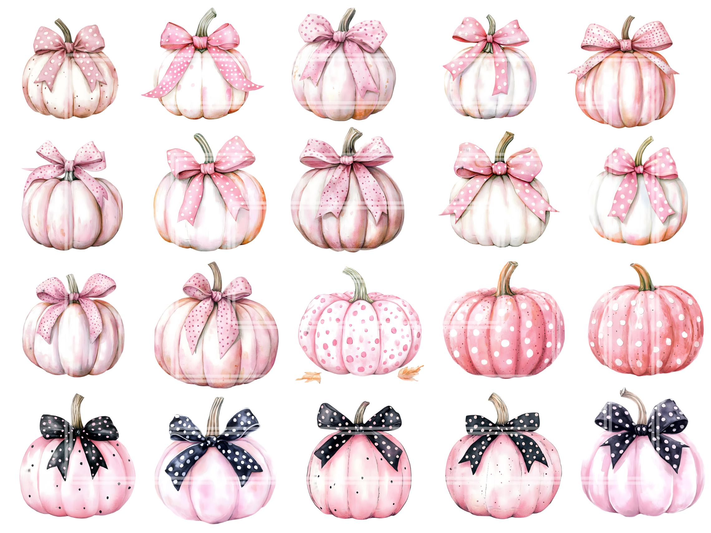 Cute Halloween Ghost Clipart Set Pink Watercolor Ghosts, Spooky ...