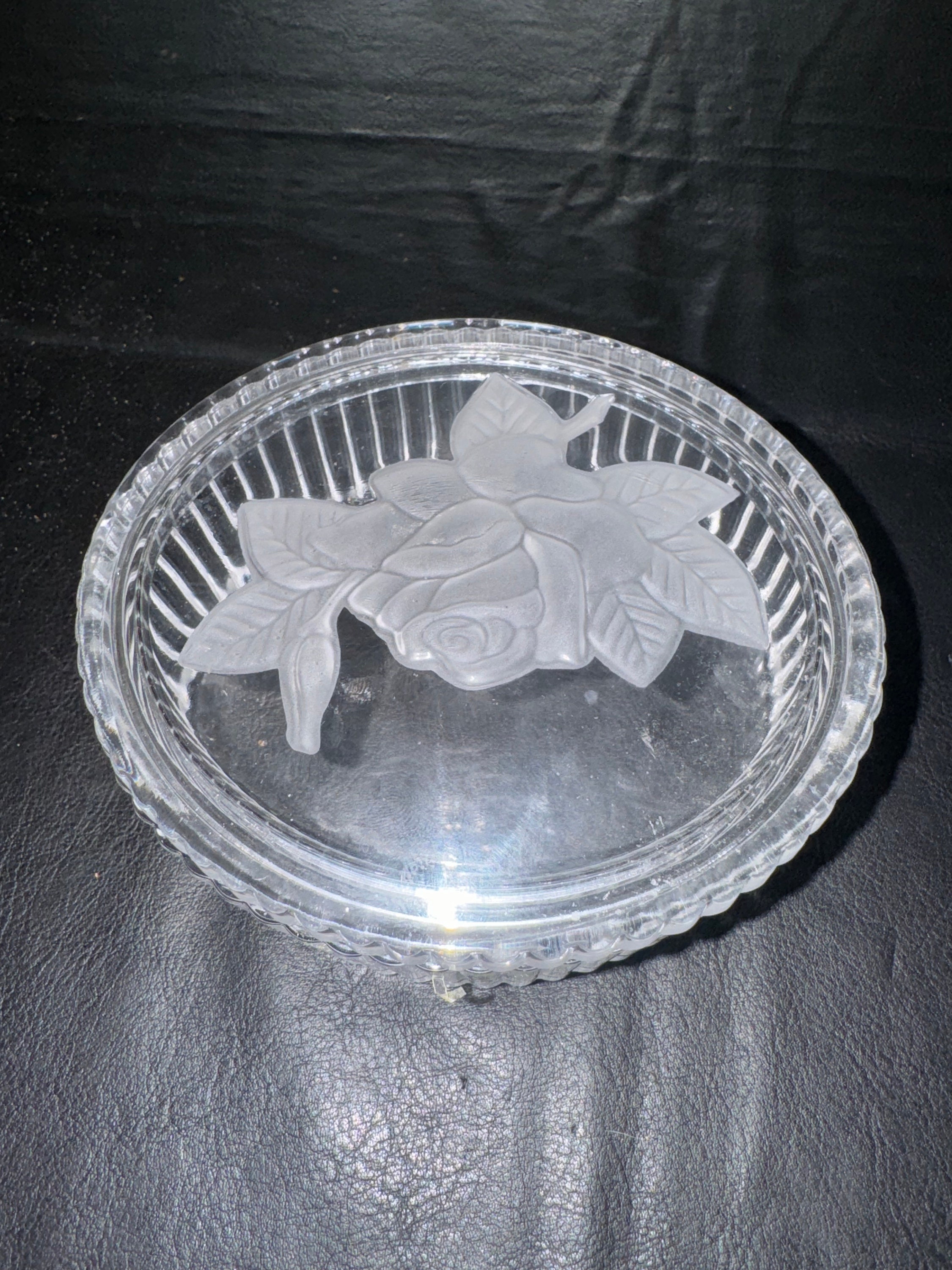 Crystal Glass Little Pot With Lid - Etsy