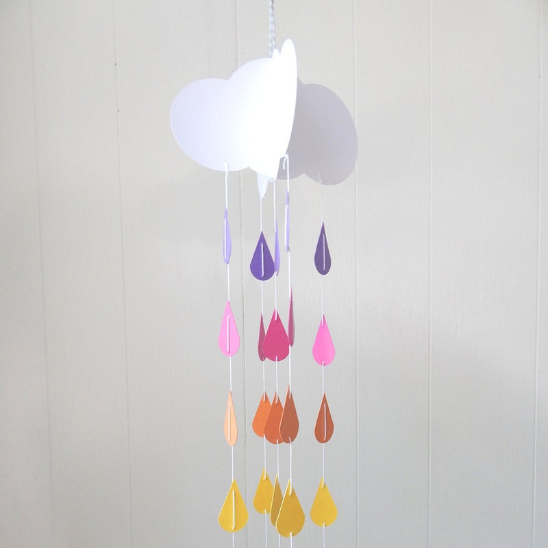 Rain Cloud Mobile - Etsy