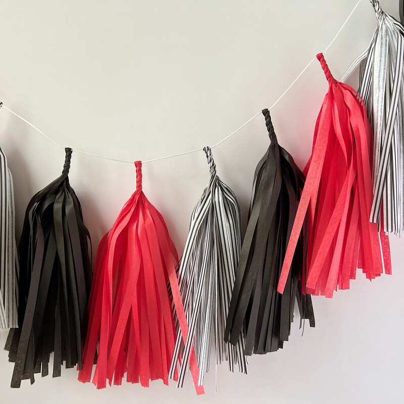 Red and Black Party Decor - Etsy