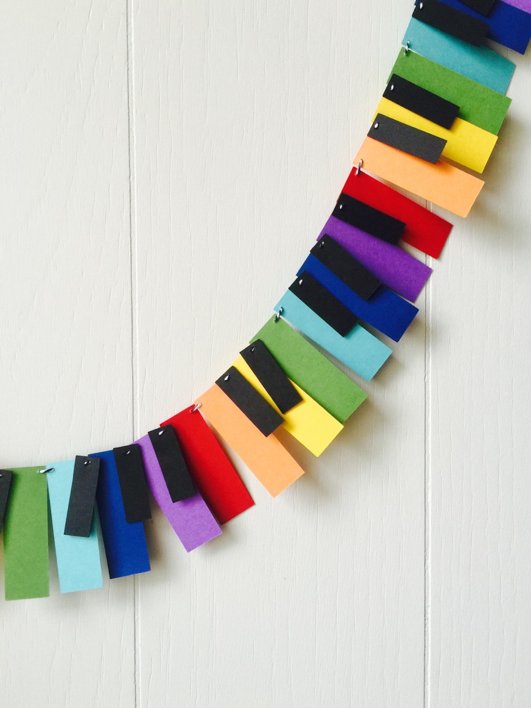 Rainbow Piano Garland / 88 Key Mini / Music Garland / Recital Garland ...