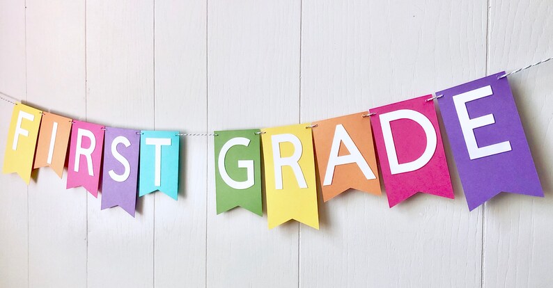 Rainbow Kindergarten Banner Garland / Photo Prop / Adjustable - Etsy