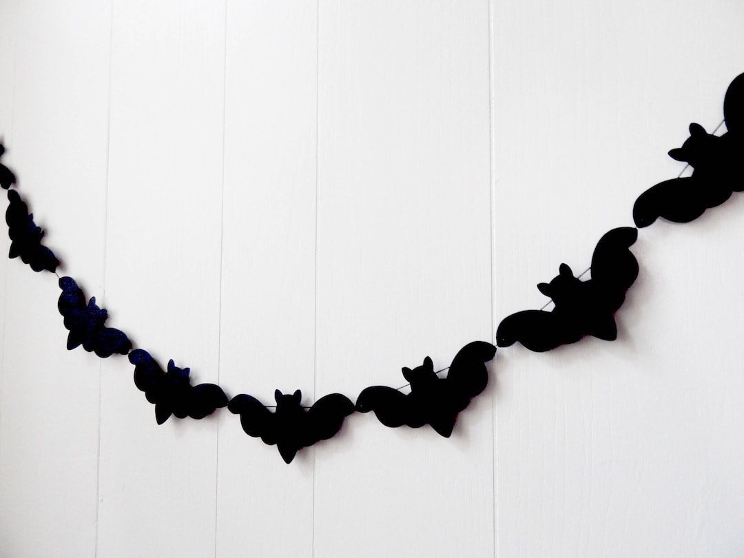 Bat Garland - Halloween Bunting - Party Decor - Photoprop - Holiday ...