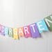 Rainbow Kindergarten Banner Garland / Photo Prop / Adjustable - Etsy