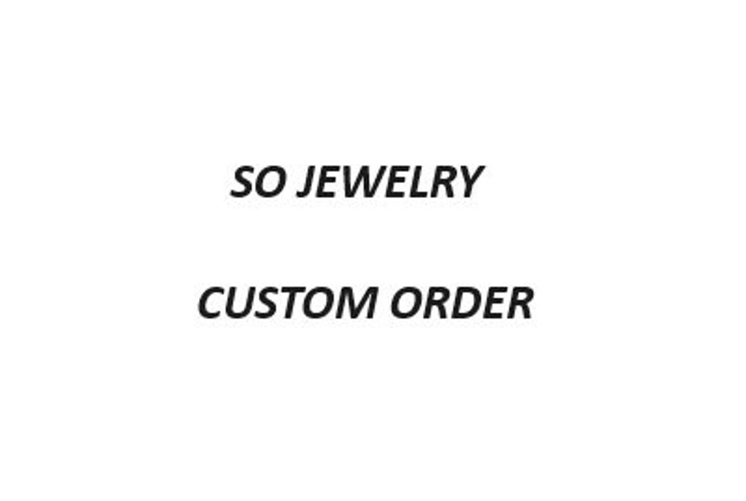 So Jewelry Special Order Workshop - Etsy