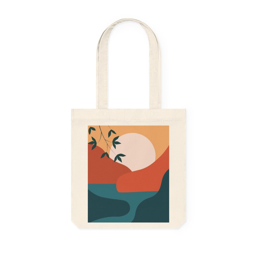 Sunrise Tote Bag Totebag Minimalist Scenery Design Shoulder Bag - Etsy