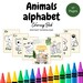 Coloring Book, Coloring, Animals Coloring, Alphabet, Activity Book ...