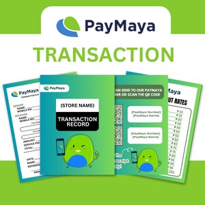 Gcash and Paymaya Slip and Transaction Record, BEST SELLER, Editable ...