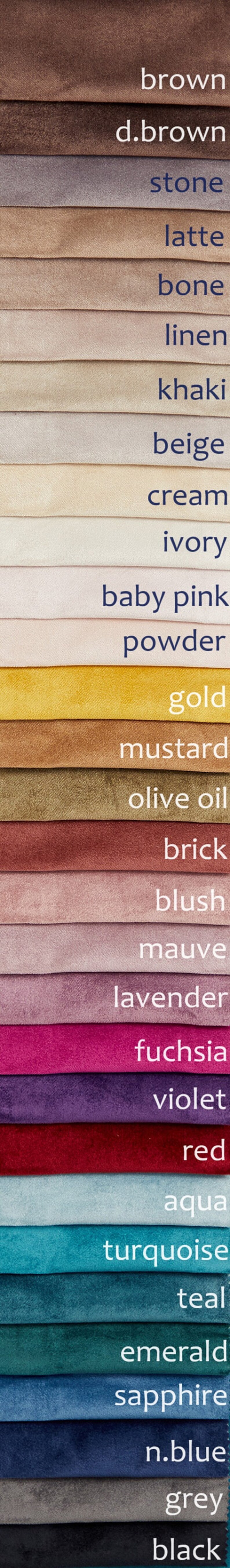 Luxury Shiny Velvet Curtain Panels, 30 Colors. Velvet Drapes, Living ...