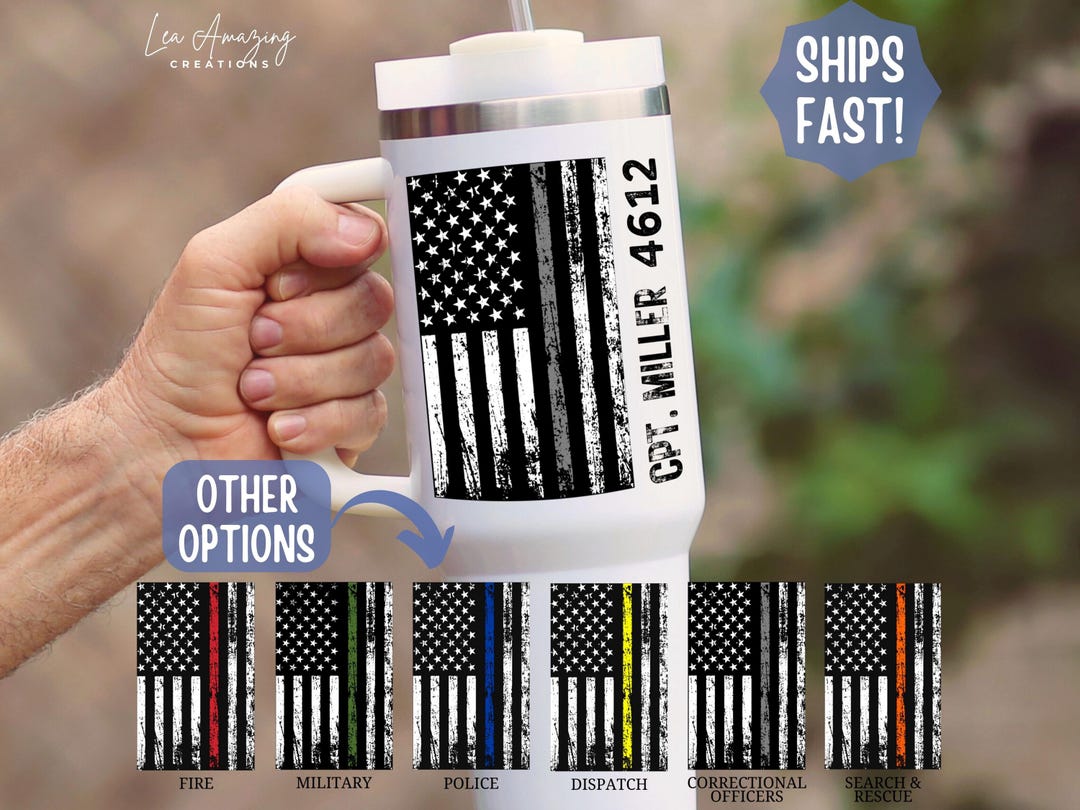 Custom Corrections Officer Tumbler With Name Law Enforcement Gift ...