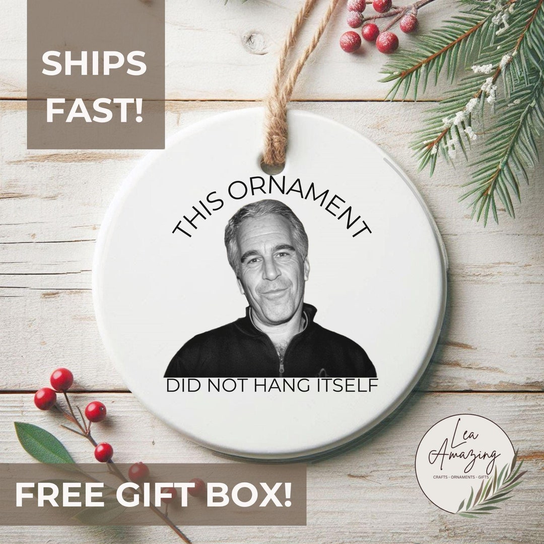 Funny Jeffrey Epstein Christmas Ornament: Conspiracy Theory Gift - Etsy