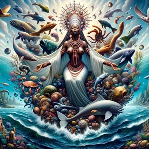 Orisha YEMAYA Shrine Spiritual Altar Decor - Etsy