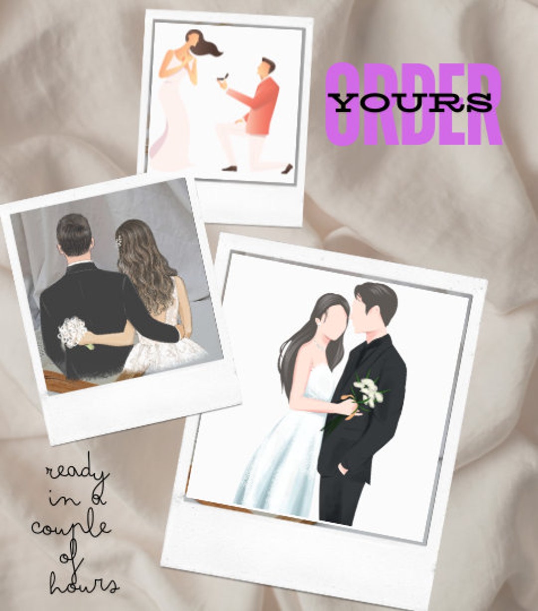 Custom Couple Portrait, Couple Printables, Couple Prints, Faceless ...