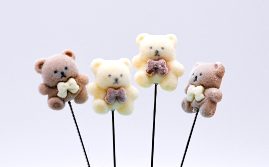 Fuzzy Teddy Bear Pin Topper - XL - Etsy