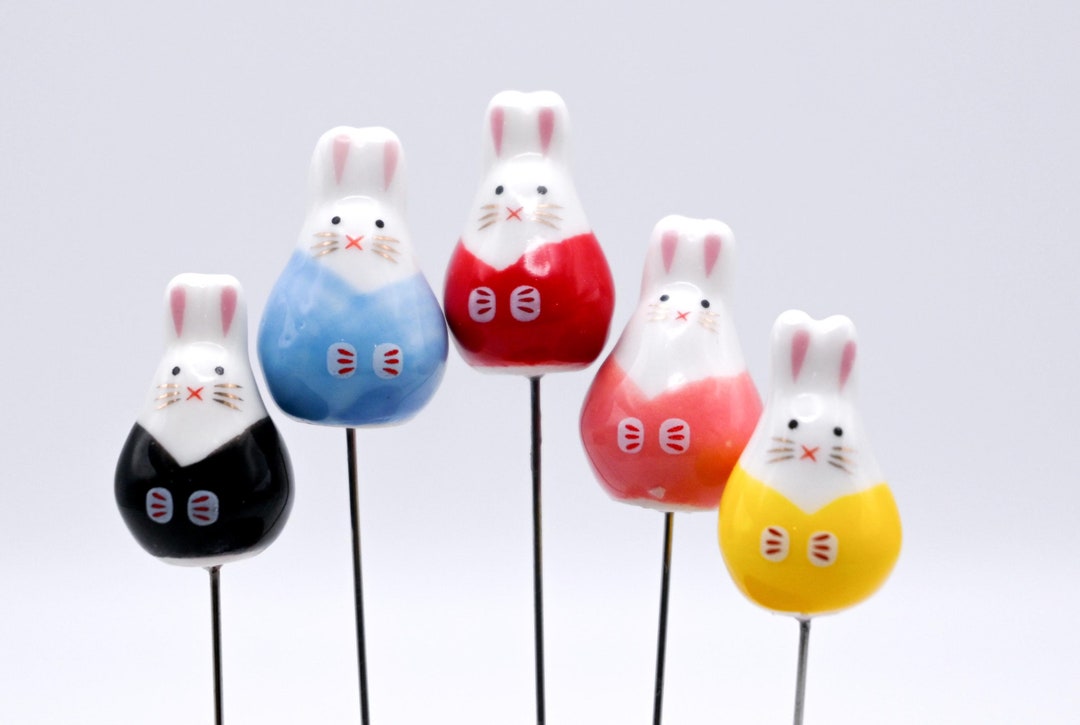 Ceramic Bunny Pin XL - Etsy