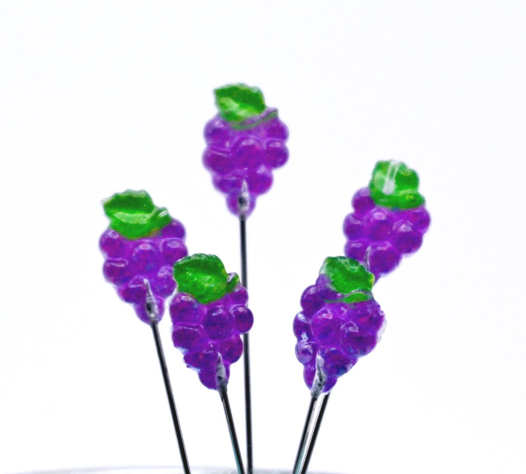 5 Grape Pins - Etsy
