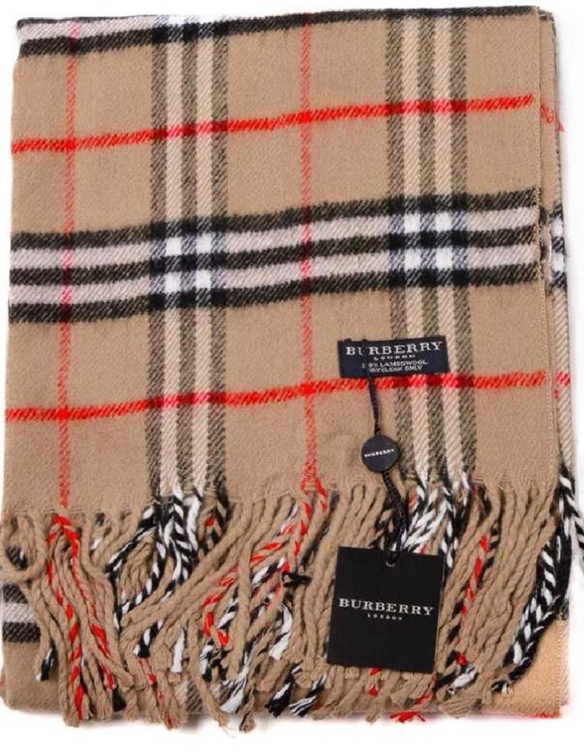 Burberry London Lambswool Shawl Scarf Brand New - Etsy