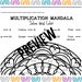 Color by Number Multiplication Fact Practice Mandalas 4s, 5s, and 6s - Etsy