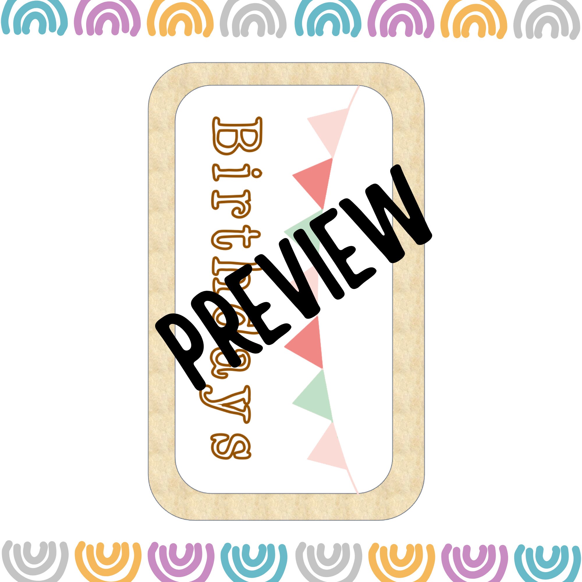 Birthday Bulletin Board Set-ice Cream Theme - Etsy