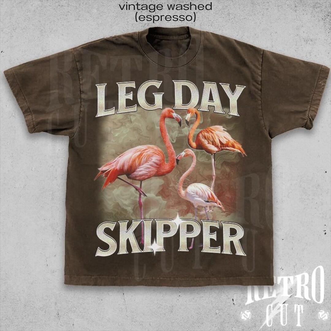 Certified Leg Day Skipper Shirt, Funny Gym Meme T-shirt, Retro Vintage ...