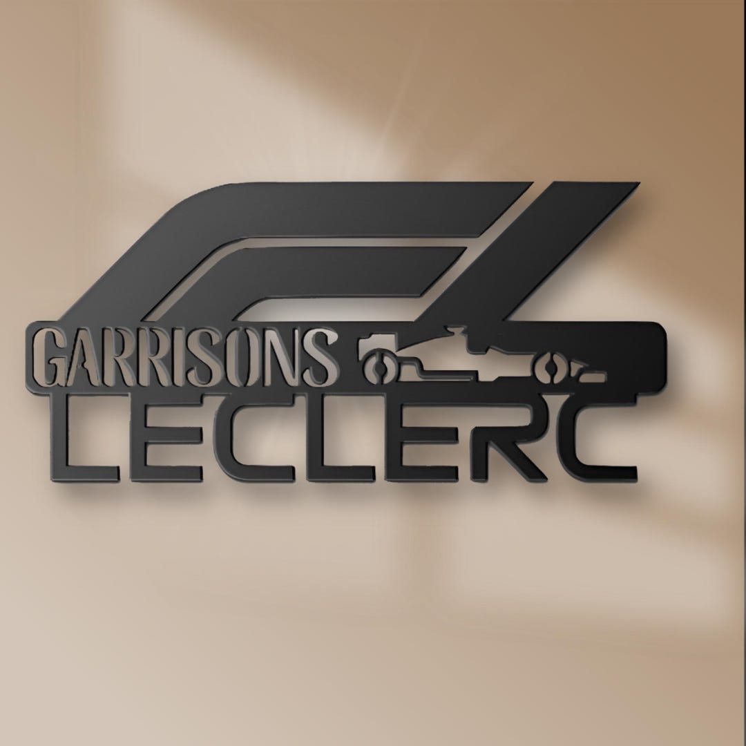 Custom F1 Metal Wall Sign, Customized Formula One Metal Wall Art, F1 ...