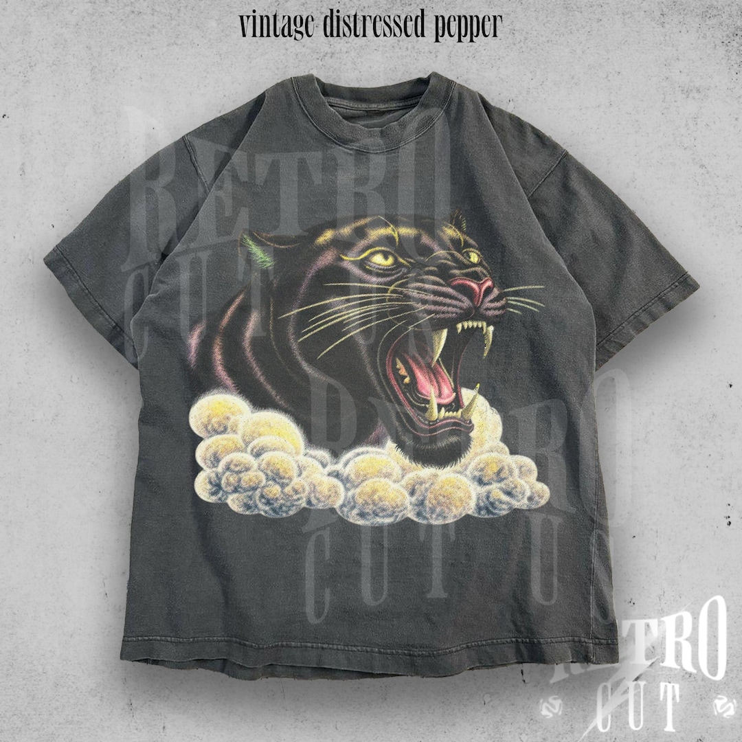 Vintage Panther Shirt, Retro 90s Style Panther Graphic Tee, Comfort ...