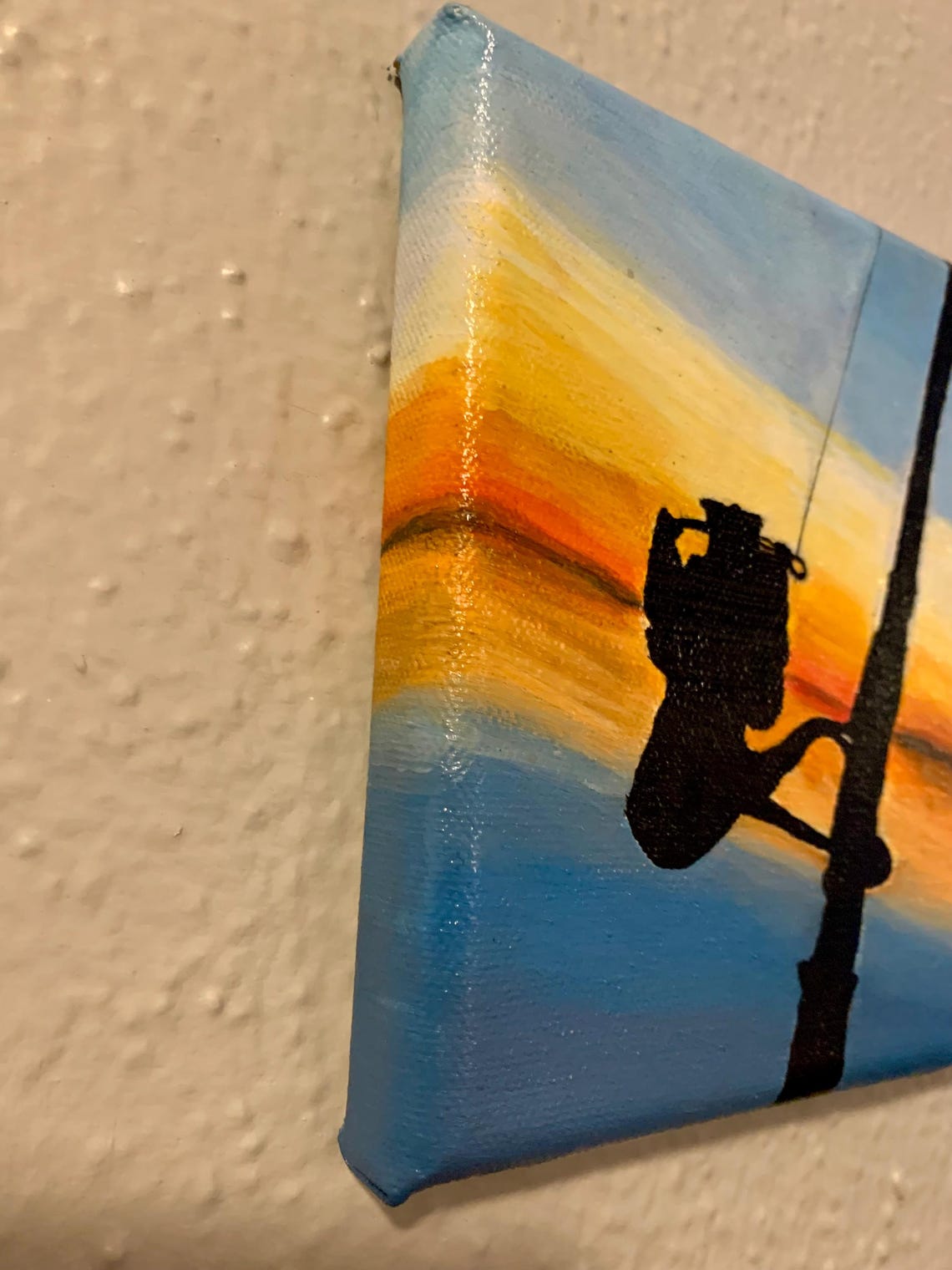 Last Light, Last Cast Fishing Art, Sunset Painting, Lake Art, Fishing ...