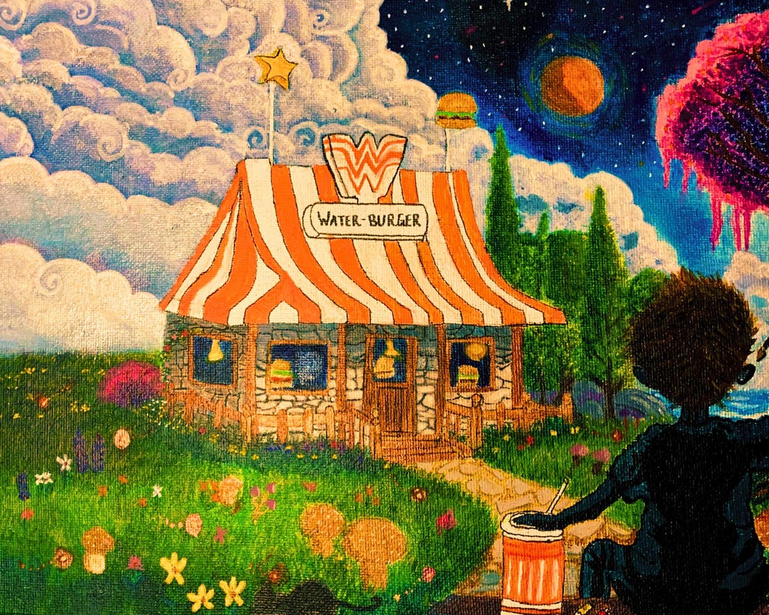 Whata-wonderland Whataburger Art Print: Texas Nostalgia Giclee - Etsy