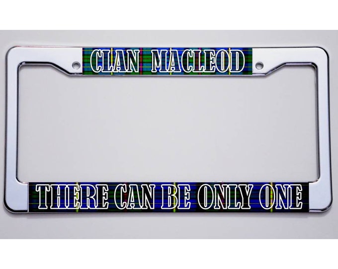 Highlander Fans! "clan Macleod/there Can Be Only One" Chrome Plated ABS ...
